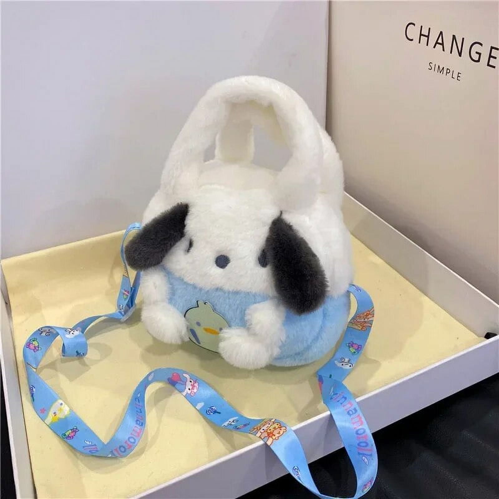 Sanrio My Melody Pochacco Kuromi Crossbody Bag Kawaii Plush Doll ...