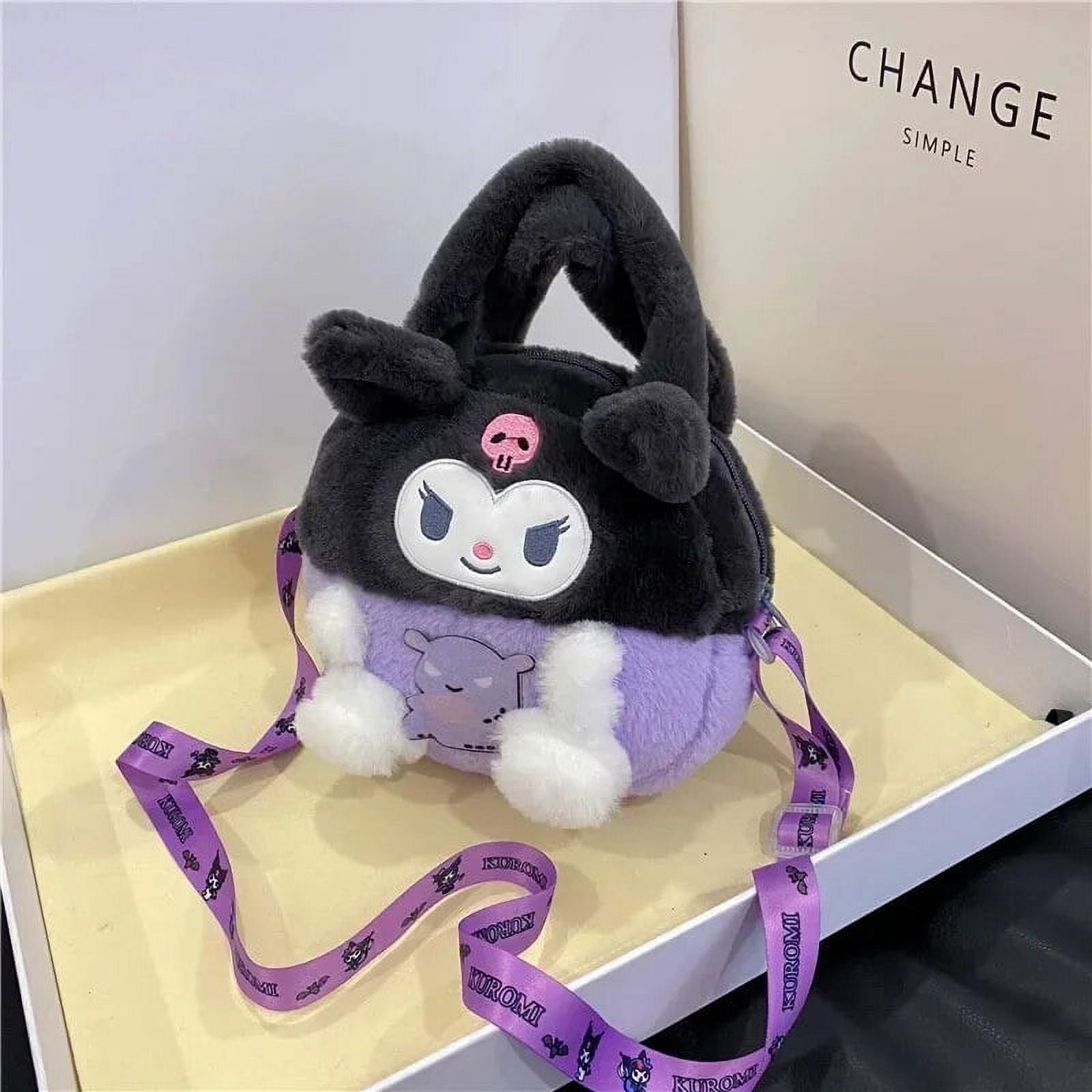 Sanrio My Melody Pochacco Kuromi Crossbody Bag Kawaii Plush Doll ...