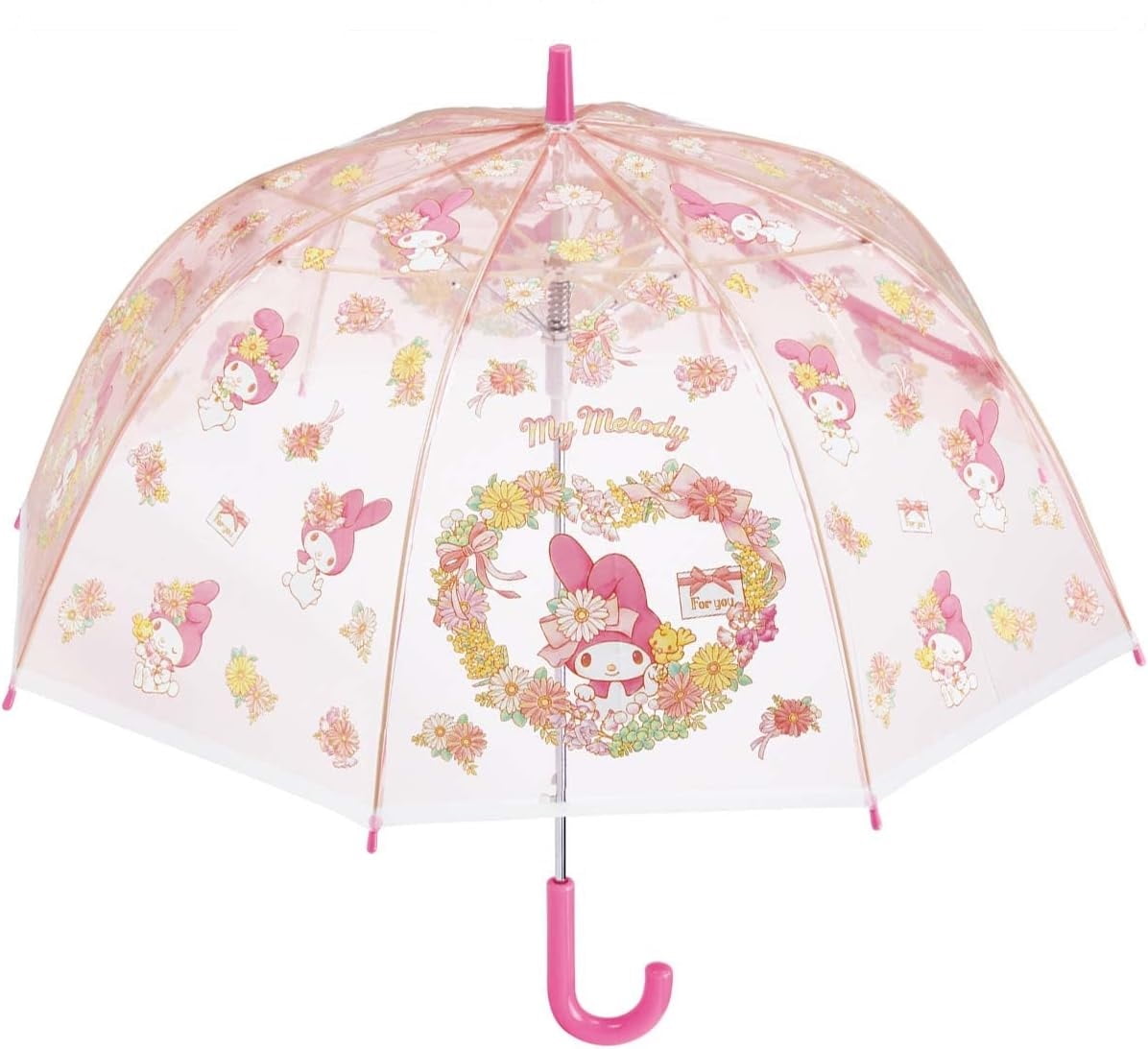 Sanrio My melody Girls Cute Fashionable Dome-Shaped Vinyl Stick ...