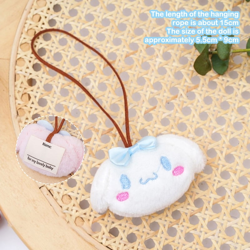 Sanrio Name Sticker Pendant Cinnamoroll My Melody Kuromi Plush Stuffed ...