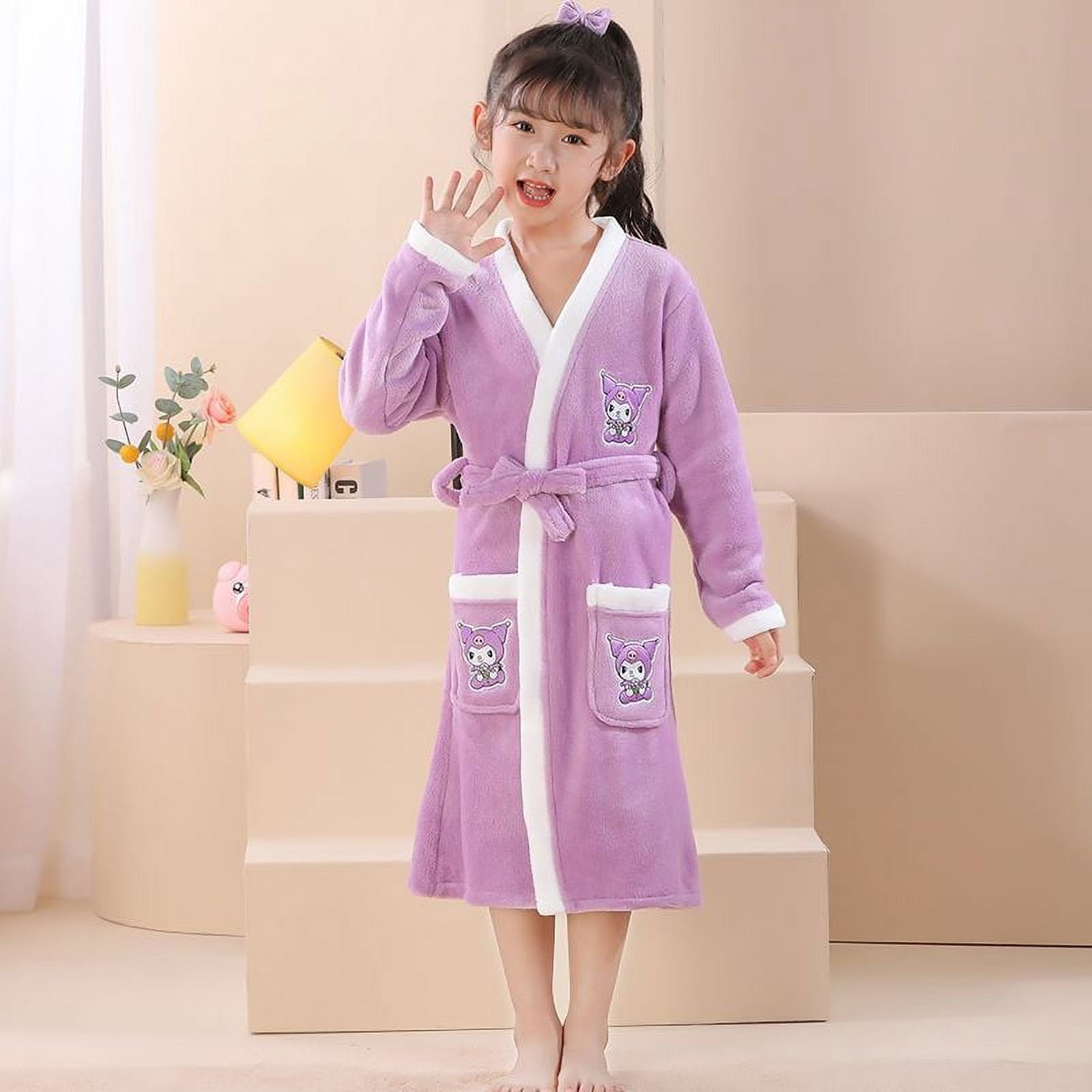 Sanrio New Winter Nightgown, Bathrobe, Pajamas, Kuromi Hello Kitty ...