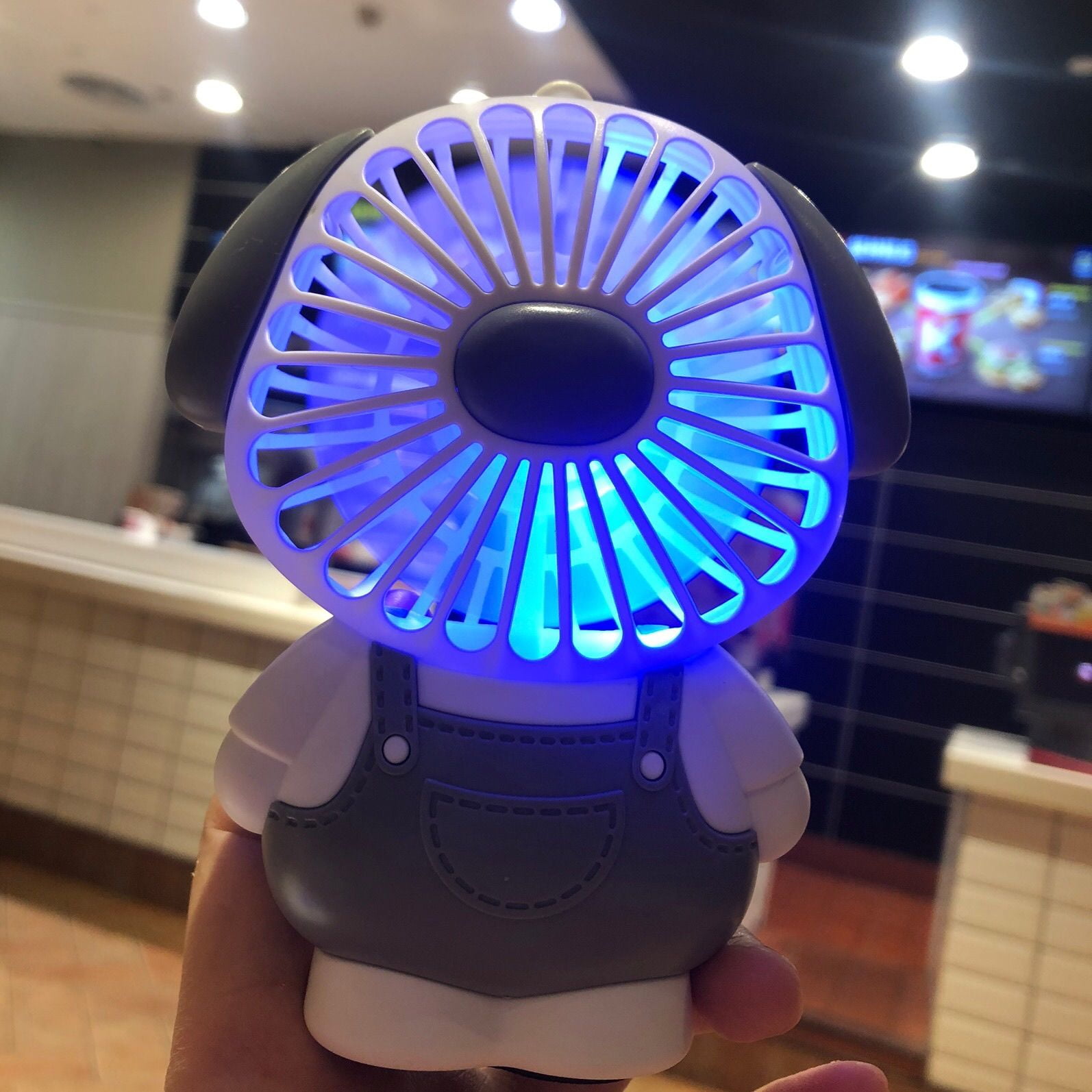 Sanrio Night Light Fan Hello Kitty Cute Animal Modeling Mini Luminous ...