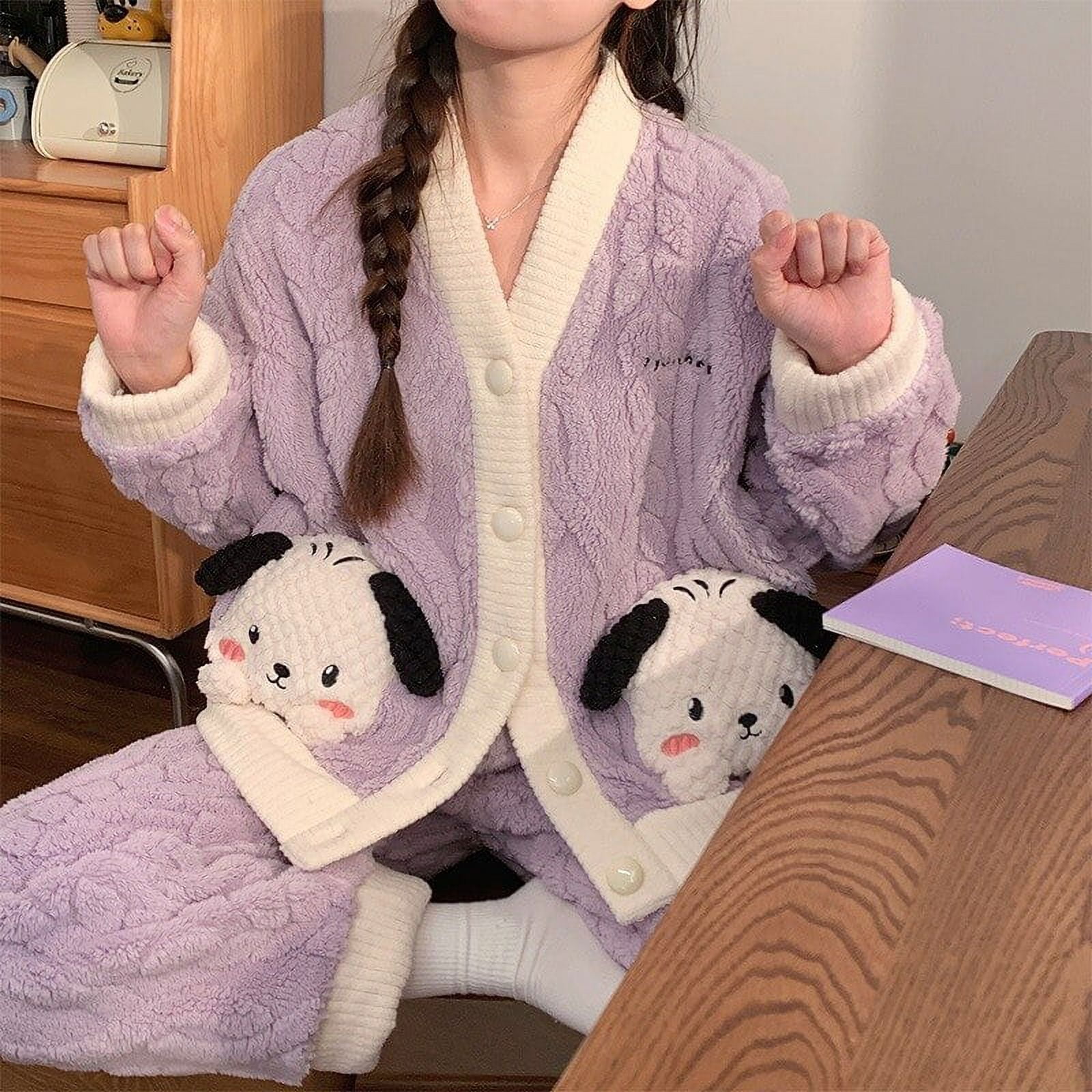 Sanrio Pachacco Cinnamoroll Plush Sleepwear Pompompurin Winter ...