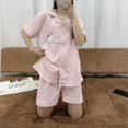 Sanrio Pajamas Set Short Sleeve Long Pants Kawaii Cartoon Pompompurin ...