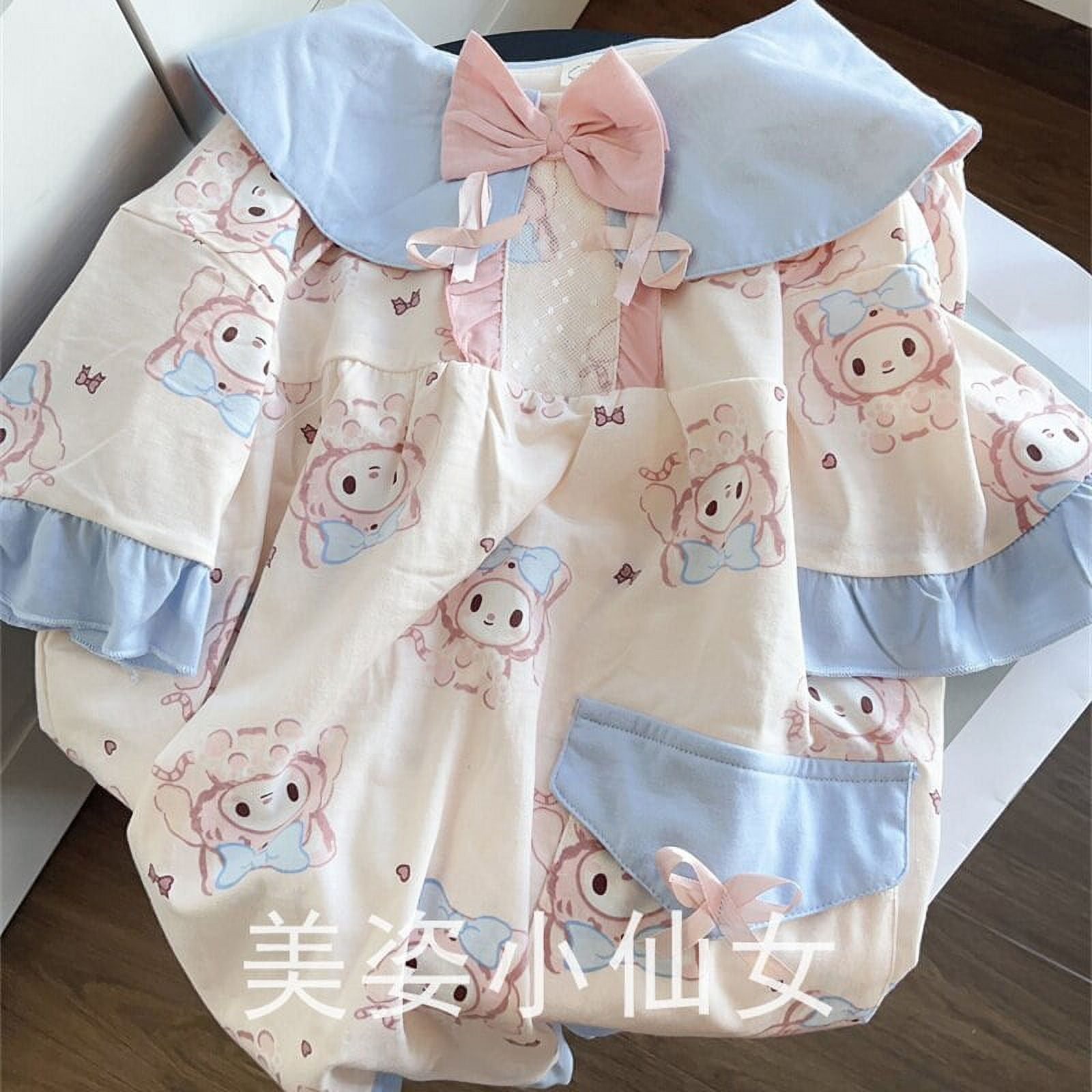 Sanrio Pajamas Sets Hello Kitty Kuromi Pachacco Kawaii Gils Cute ...