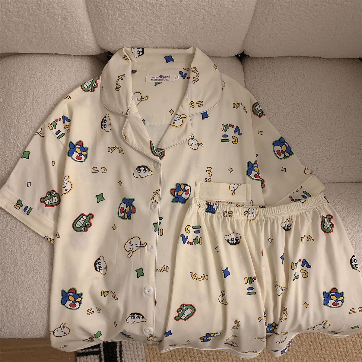 Sanrio Pajamas Sets Hello Kitty Kuromi Pachacco Kawaii Gils Cute ...