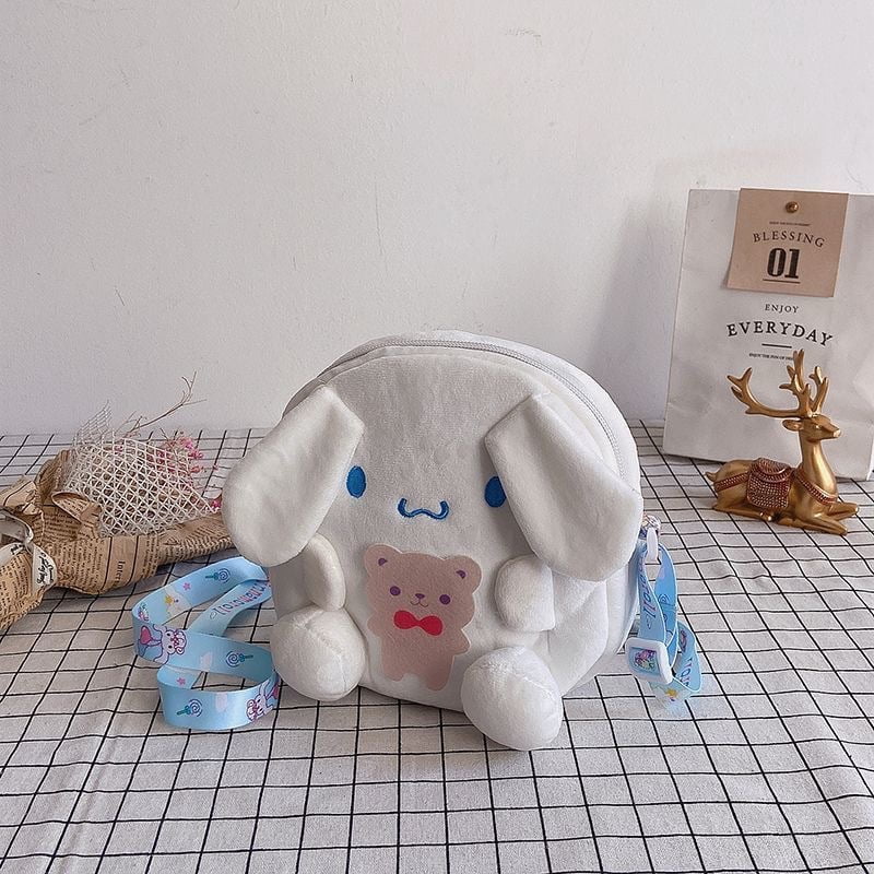 Sanrio Plush Bag Cartoon Cinnamoroll Crossbody Bag Kuromi My Melody ...