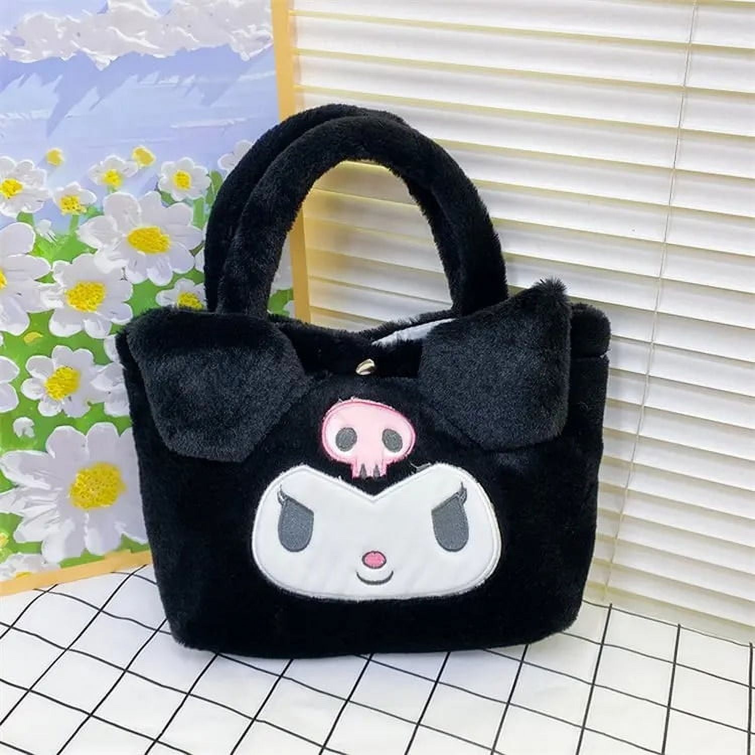 Sanrio Plush Bag Kawaii Cinnamoroll Handbag Tote Plushie Shoulder ...