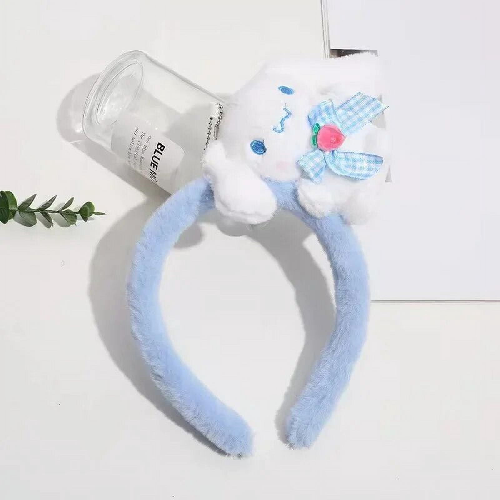 Sanrio Plush Ears Hello Kitty Headbands Girl Kawaii Kuromi Hairband ...