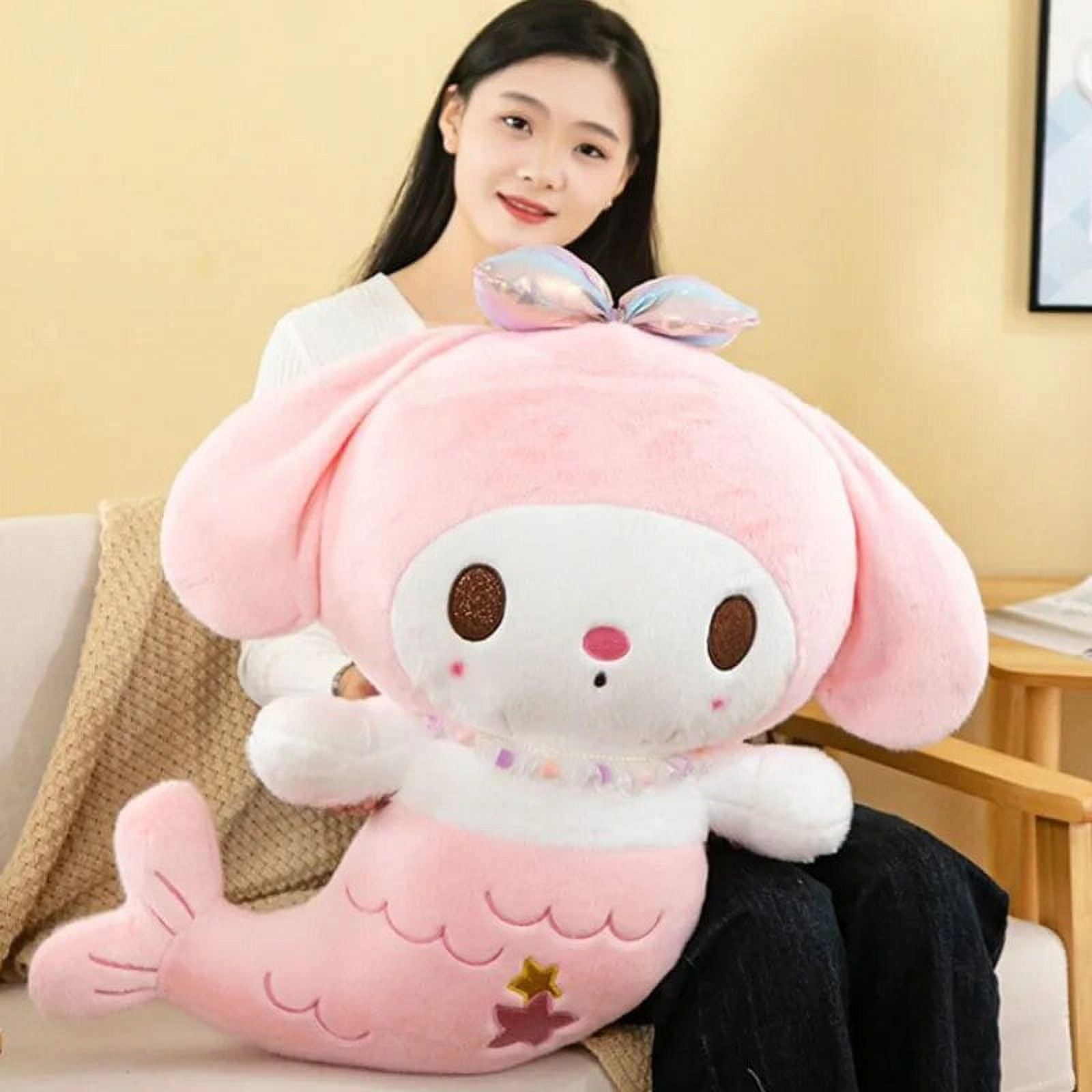 Sanrio Plush Kawaii Hello Kitty Doll My Melody Kuromi Plushie Cinnamoroll Pochacco Mermaid Plush ...