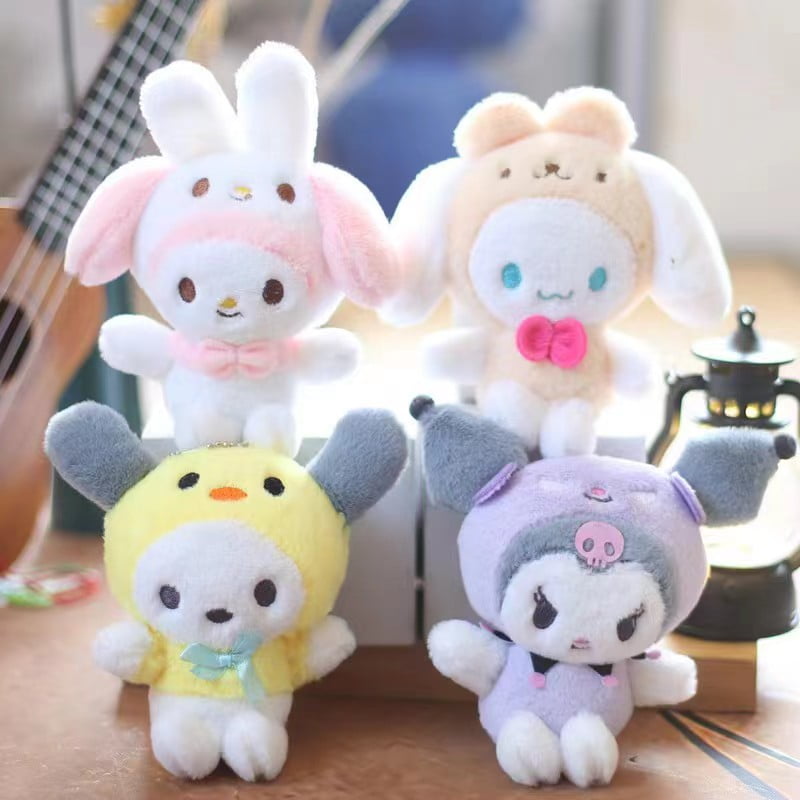 Sanrio Plush Toys Kawaii Hello Kitty Plushie Cinnamoroll Room Decor ...