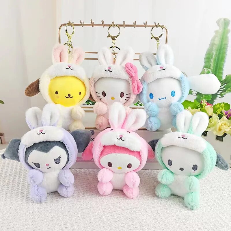 Sanrio Plush Toys Kawaii Hello Kitty Plushie Cinnamoroll Room Decor ...