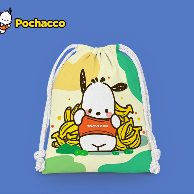 Sanrio Pochacco-Bolsa de almacenamiento con cordón para estudiantes ...