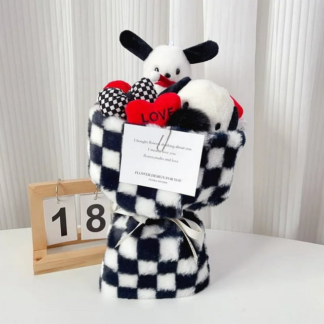 Sanrio Pochacco Bouquet Plush Dolls Flower Cartoon For Children ...