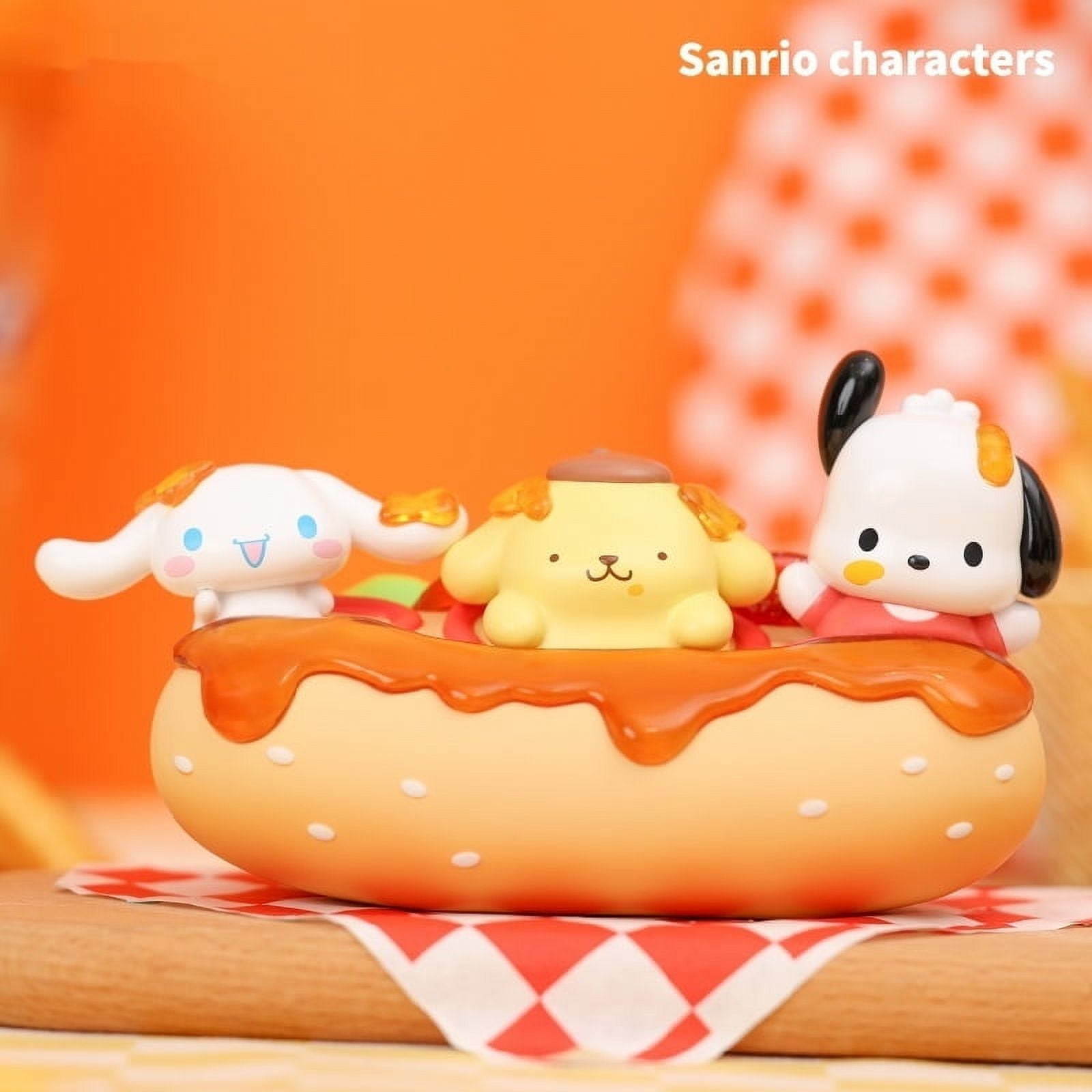 Sanrio Pochacco Cinnamoroll Onpompurin Delicious Hot Dog Cute Action ...