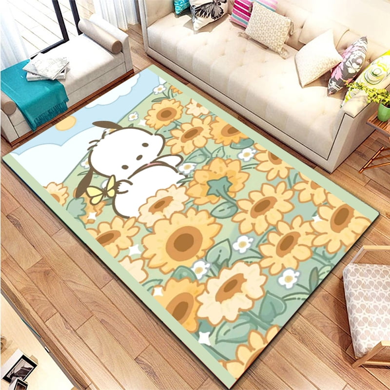 Sanrio Pochacco Cute Cartoon Rug Carpet for Living Room Bedroom Sofa ...