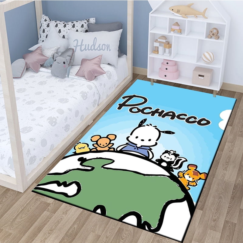 Sanrio Pochacco Cute Cartoon Rug Carpet for Living Room Bedroom Sofa ...