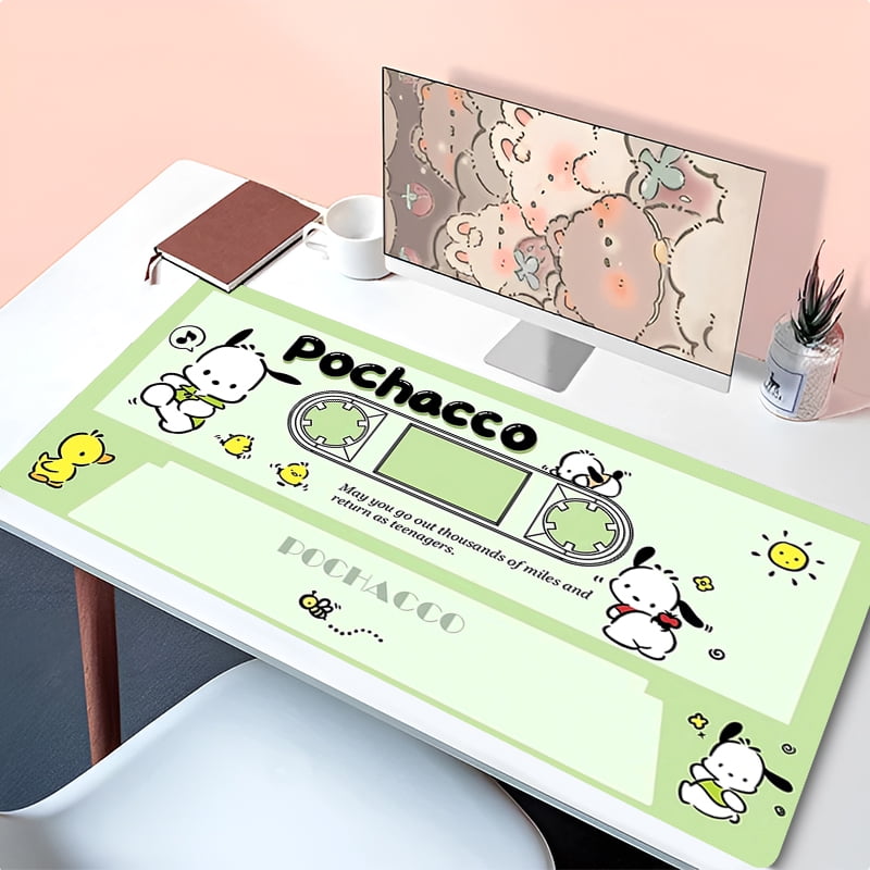 Sanrio Pochacco Large Green Mousepad Kawaii Mouse Pad Gaming Gamer Cute ...