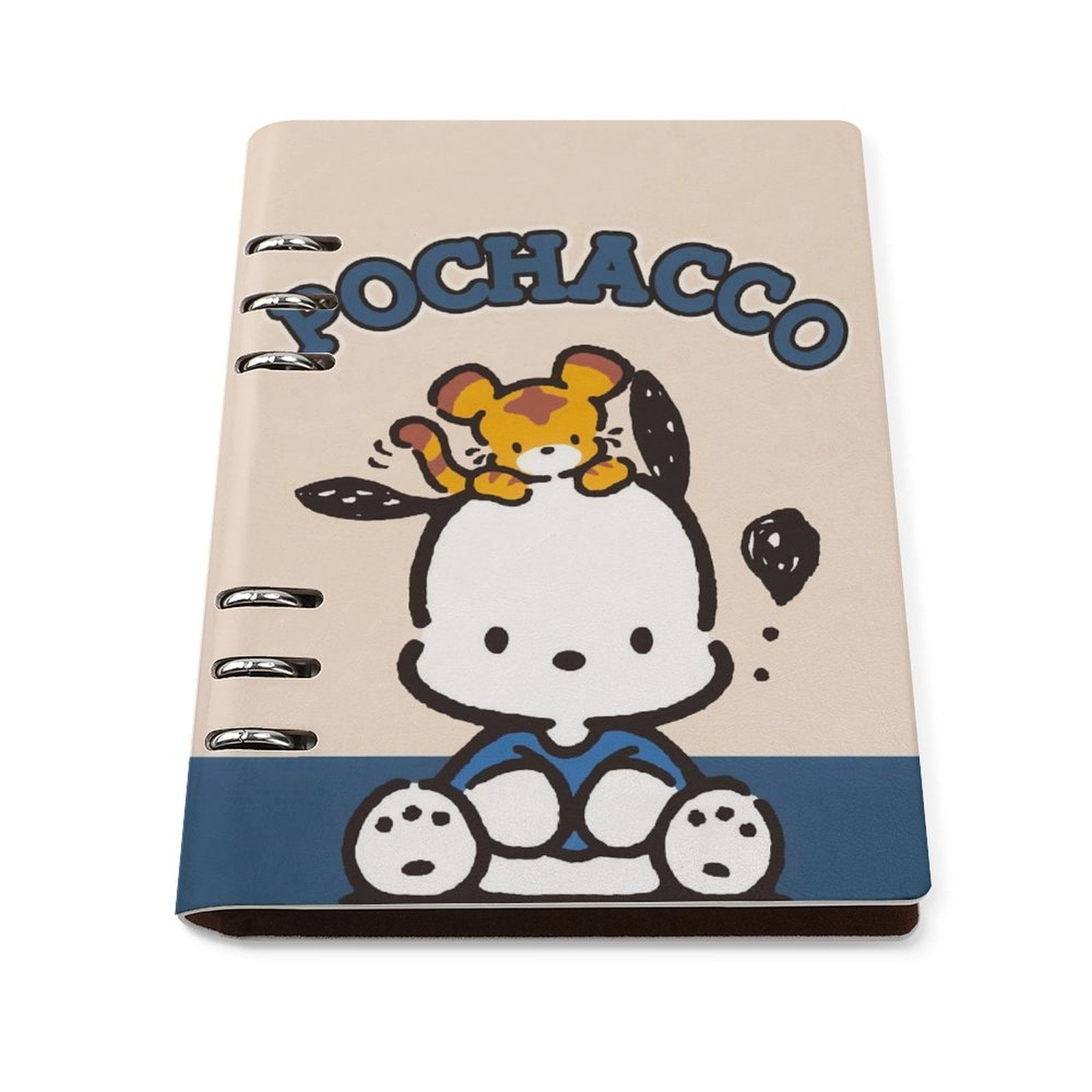 Sanrio-Pochacco Refillable Leather A5 Loose Leaf Notebook, Loose Leaf ...