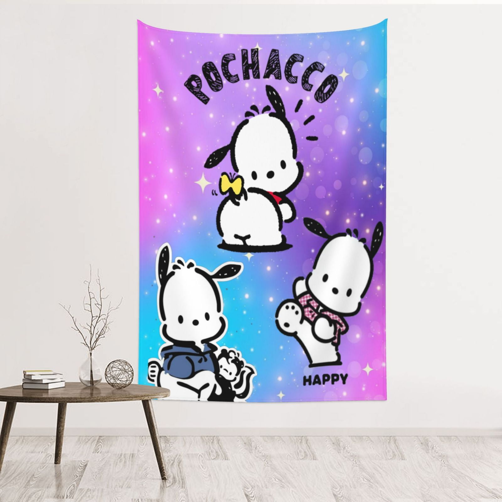 Sanrio Pochacco Tapestry Wall Hanging Home Decoration Wall Blanket ...