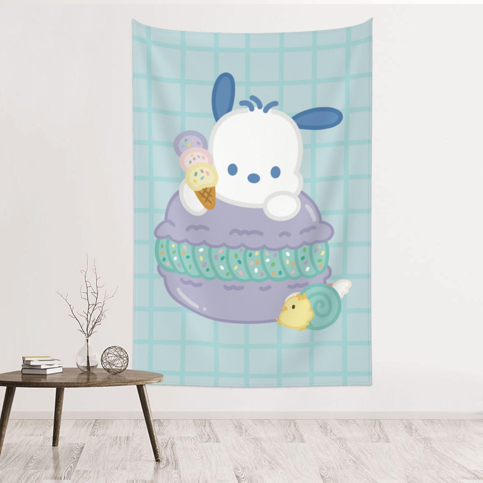 Sanrio Pochacco Tapestry Wall Hanging Home Decoration Wall Blanket ...