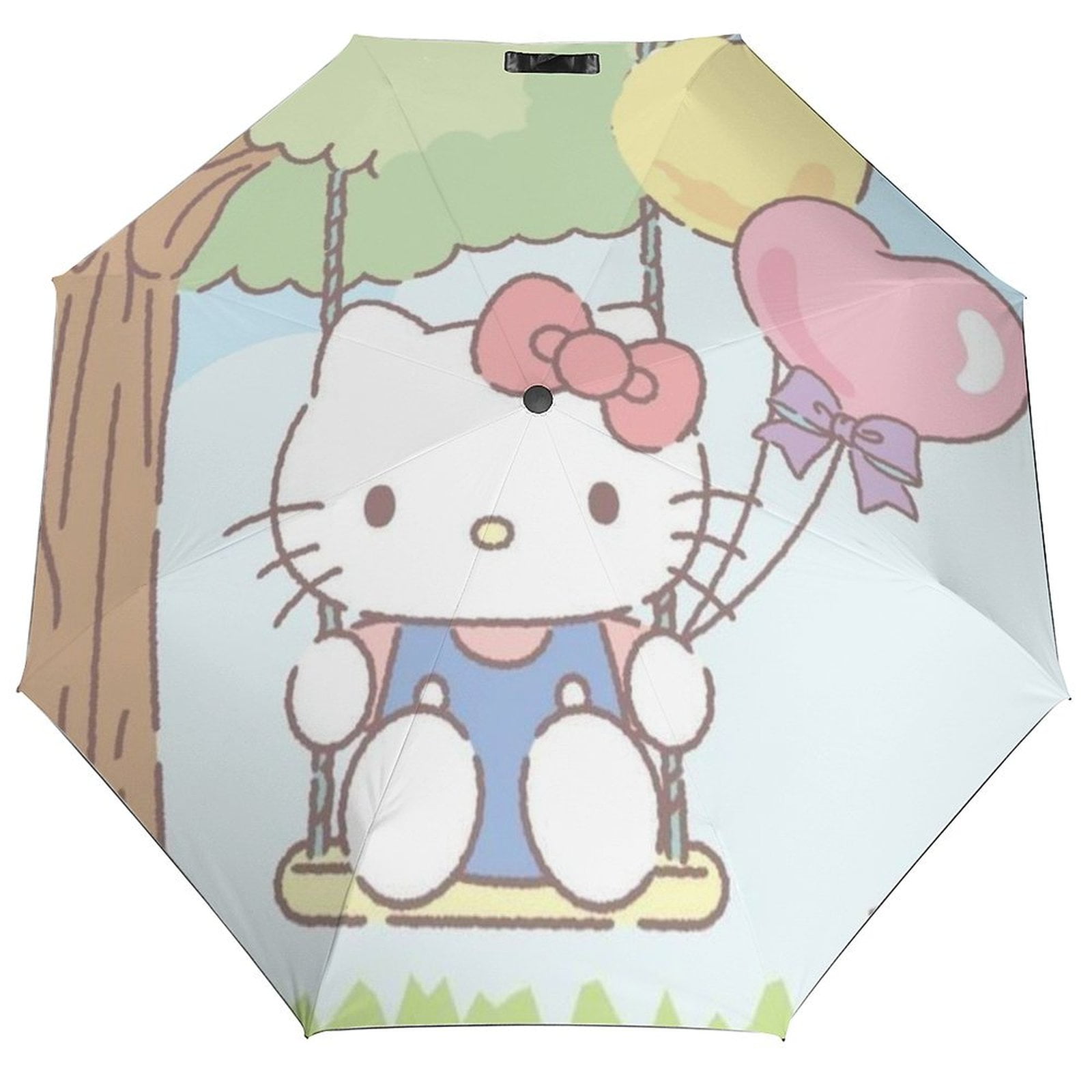 Sanrio-Pochacco Travel Automatic Folding Rain Umbrellas with Cover Bag ...