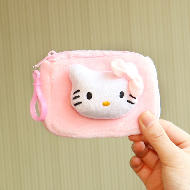 Sanrio Pompom Purin Wallets Kawaii Hello Kitty My Melody Kuromi ...