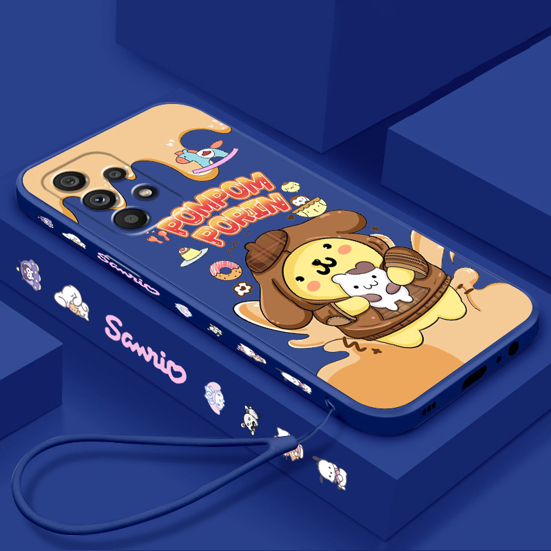 Sanrio Pompompurin Kuromi Liquid Left Rope For Samsung Note 20 10 A54 ...