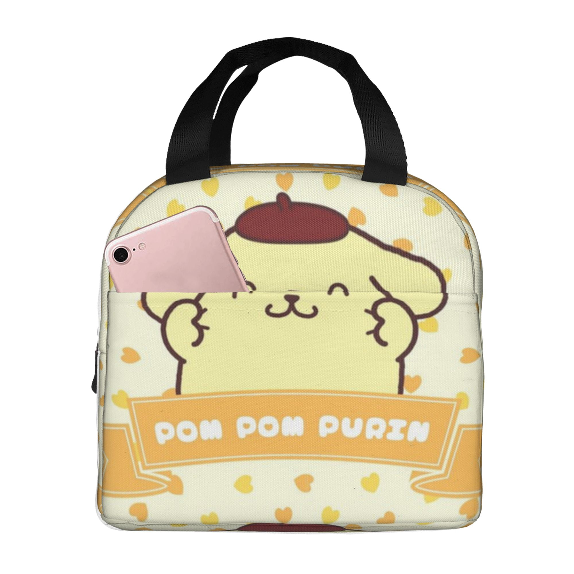 Sanrio Pompompurin Lunch Bag Tote Bag Insulated Lunch Box Picnic Beach ...