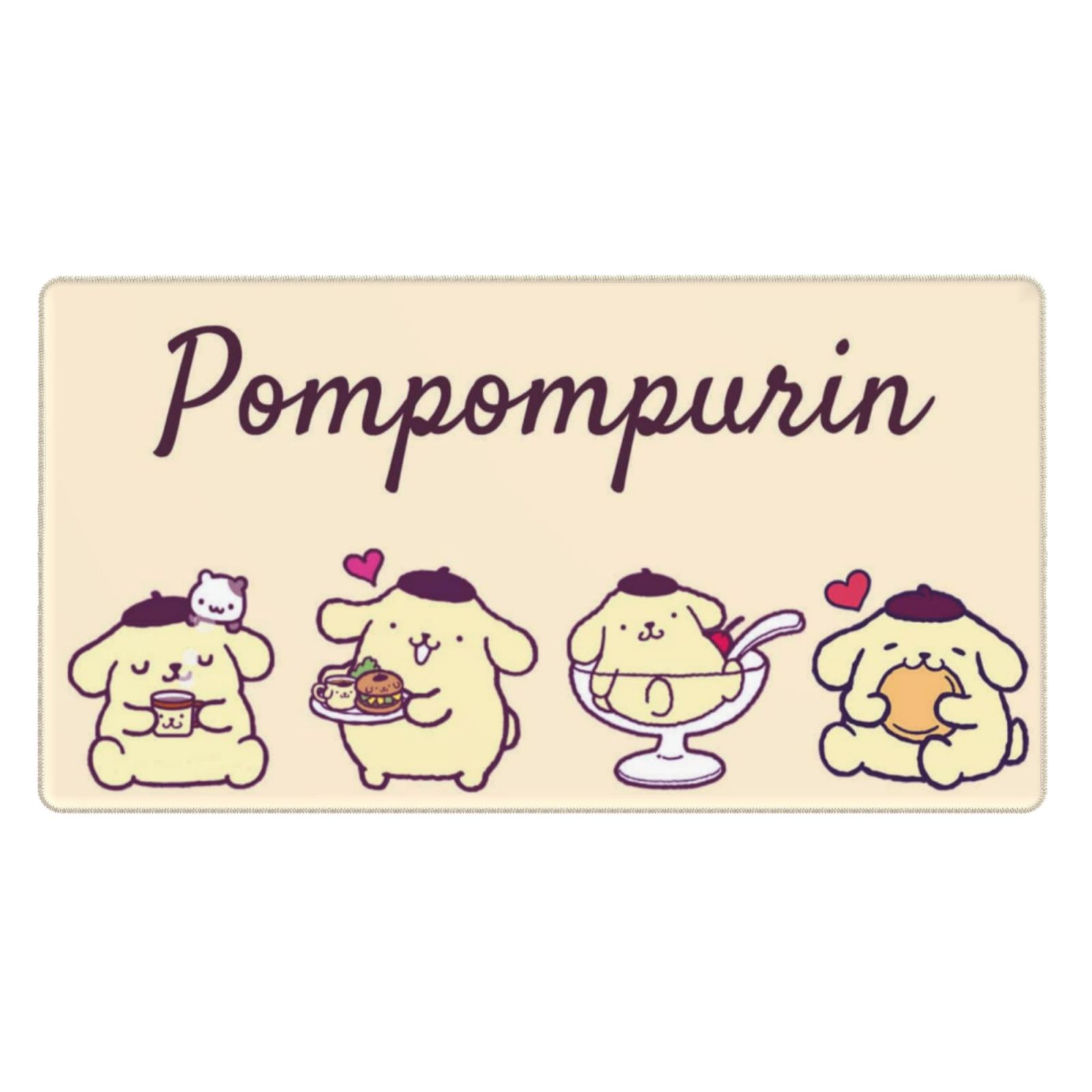 Sanrio Pompompurin Mouse Pad 16x29.5 Inch Computer Keyboard Mouse Pad ...