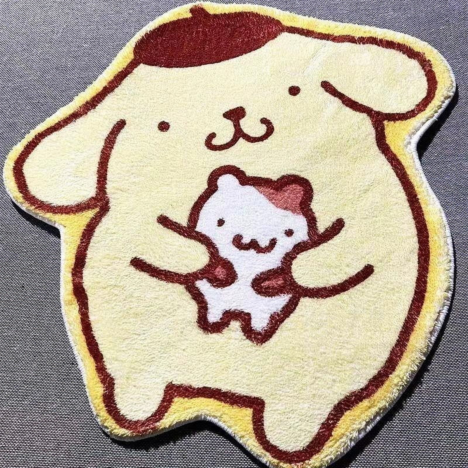 Sanrio Pompompurin Plush Rug Cartoon Anime Kawaii Pompompurin Fluffy ...