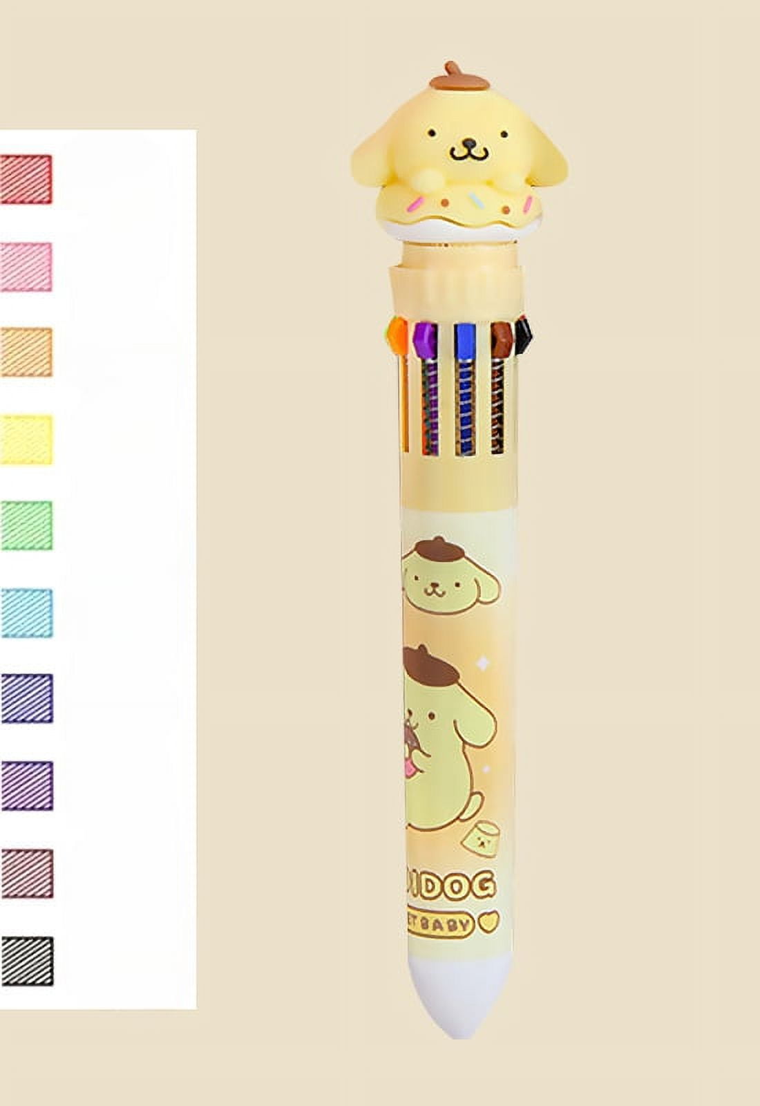 Sanrio Press Ten Color Ballpoint Pen Cartoon Kawaii Kuromi Multi-color ...