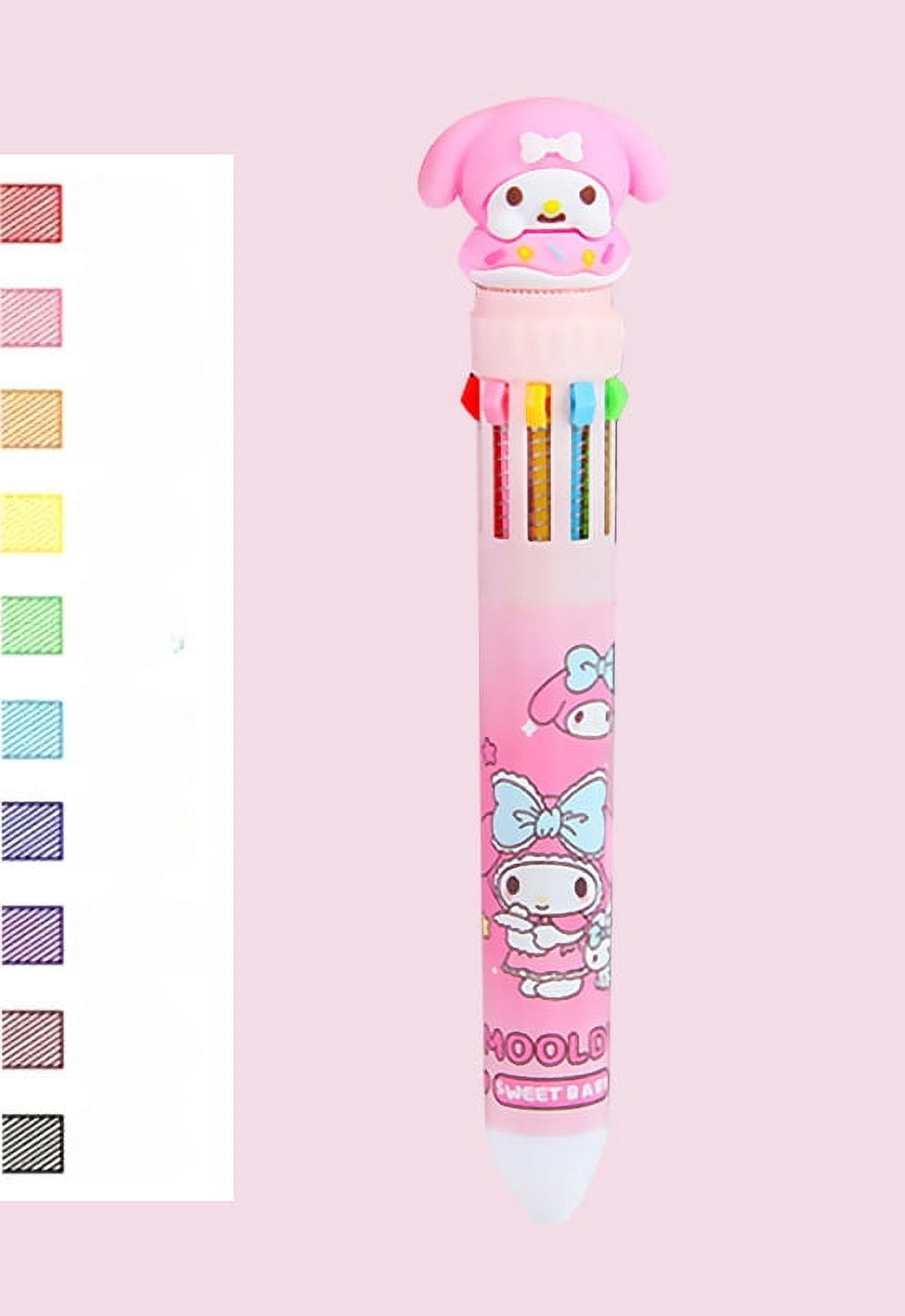 Sanrio Press Ten Color Ballpoint Pen Cartoon Kawaii Kuromi Multi-color ...