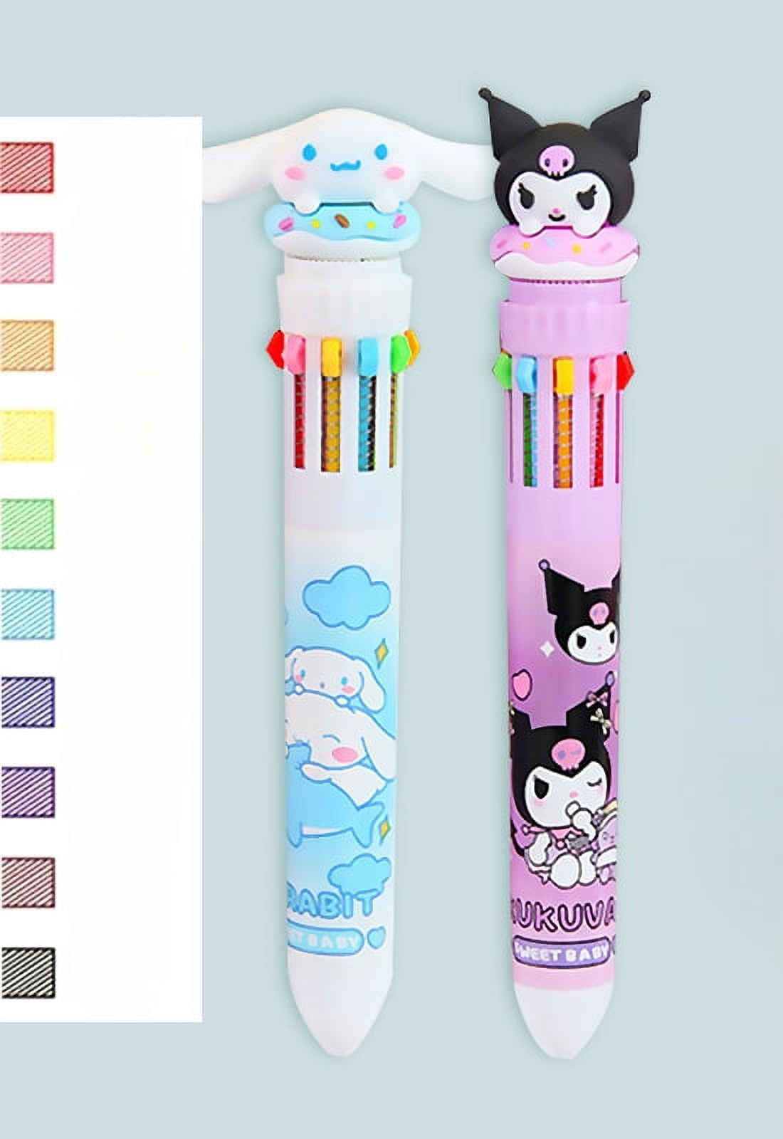 Sanrio Press Ten Color Ballpoint Pen Cartoon Kawaii Kuromi Multi-color ...