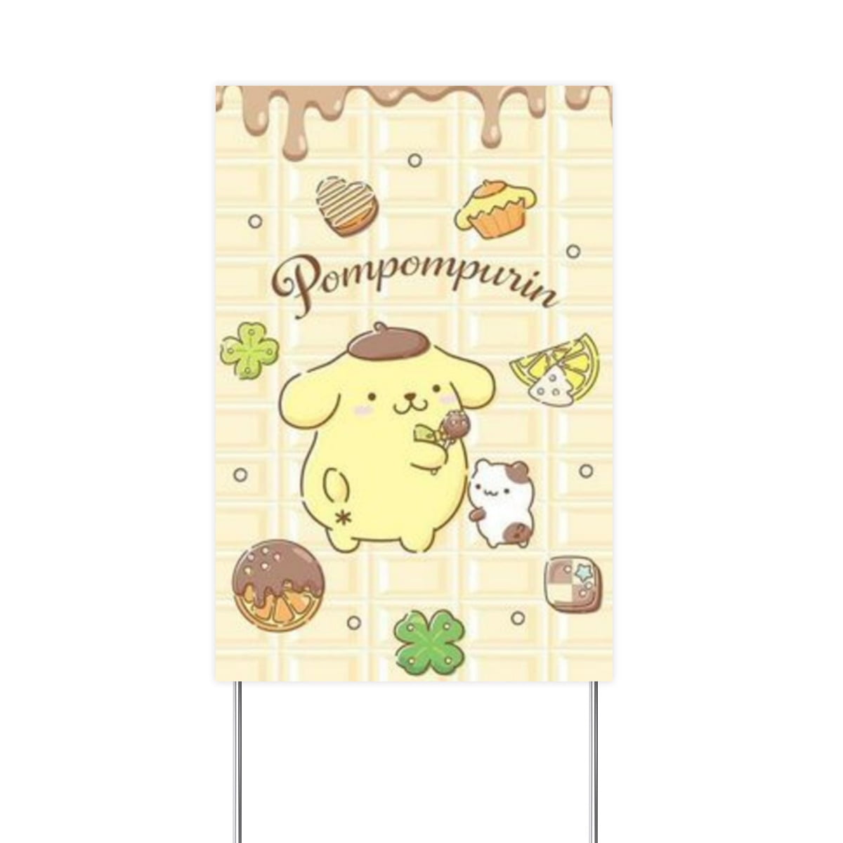 Sanrio Pudding Dog Cartoon Yard Sign Garden Club Farm Bathroom Wall ...