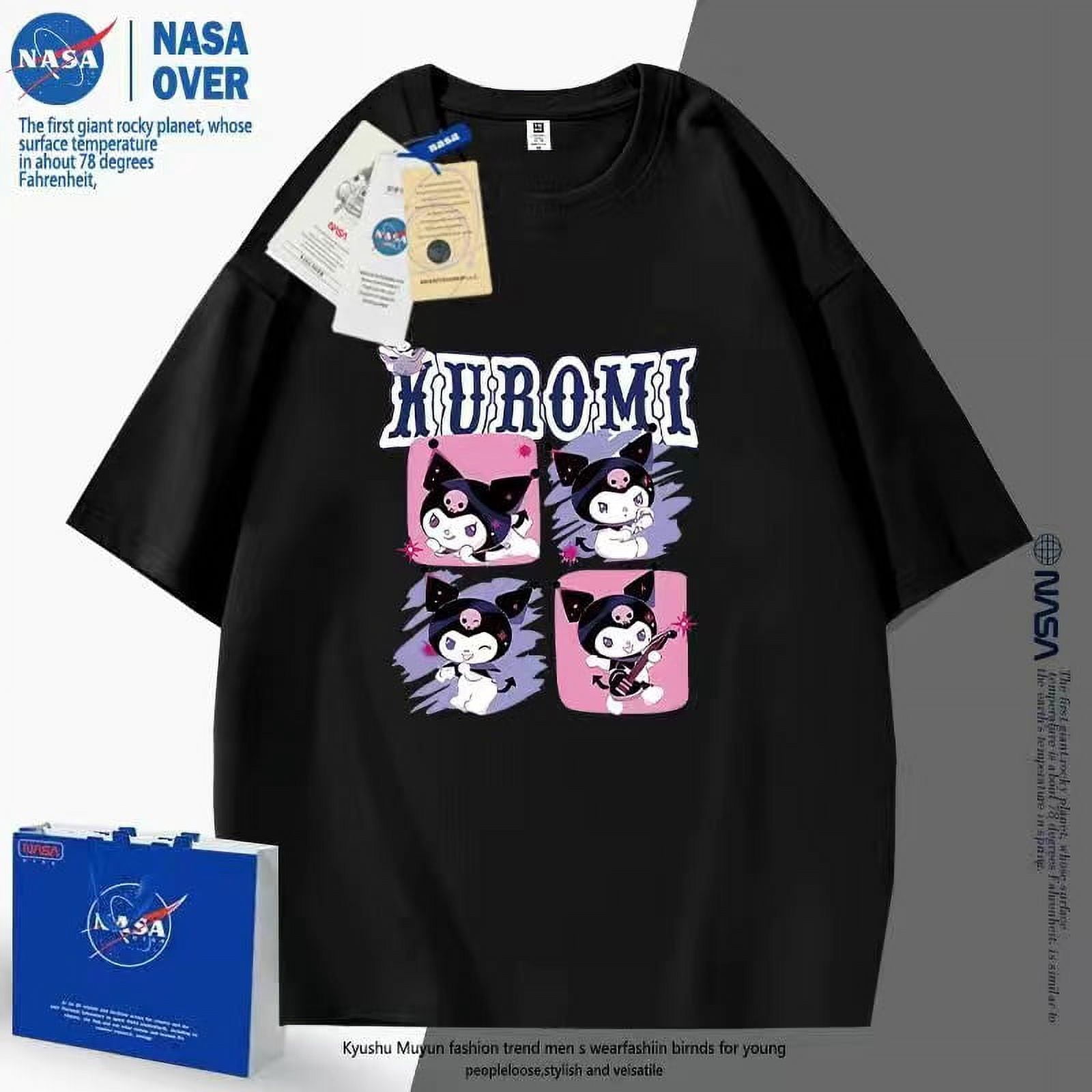 Sanrio Pure Cotton Kuromi Cartoon Oversized T Shirt 2000s Japanese ...