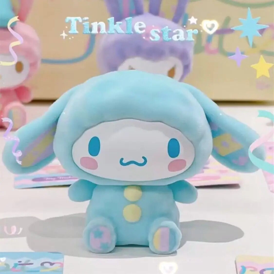 Sanrio Rabbit Series Blind Box Kawaii Cinnamoroll Kuromi Cartoon Figure ...