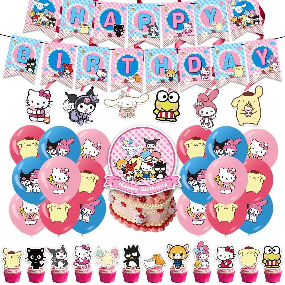 Sanrio Role Birthday Decorations,Sanrio Role Party Decoration with ...