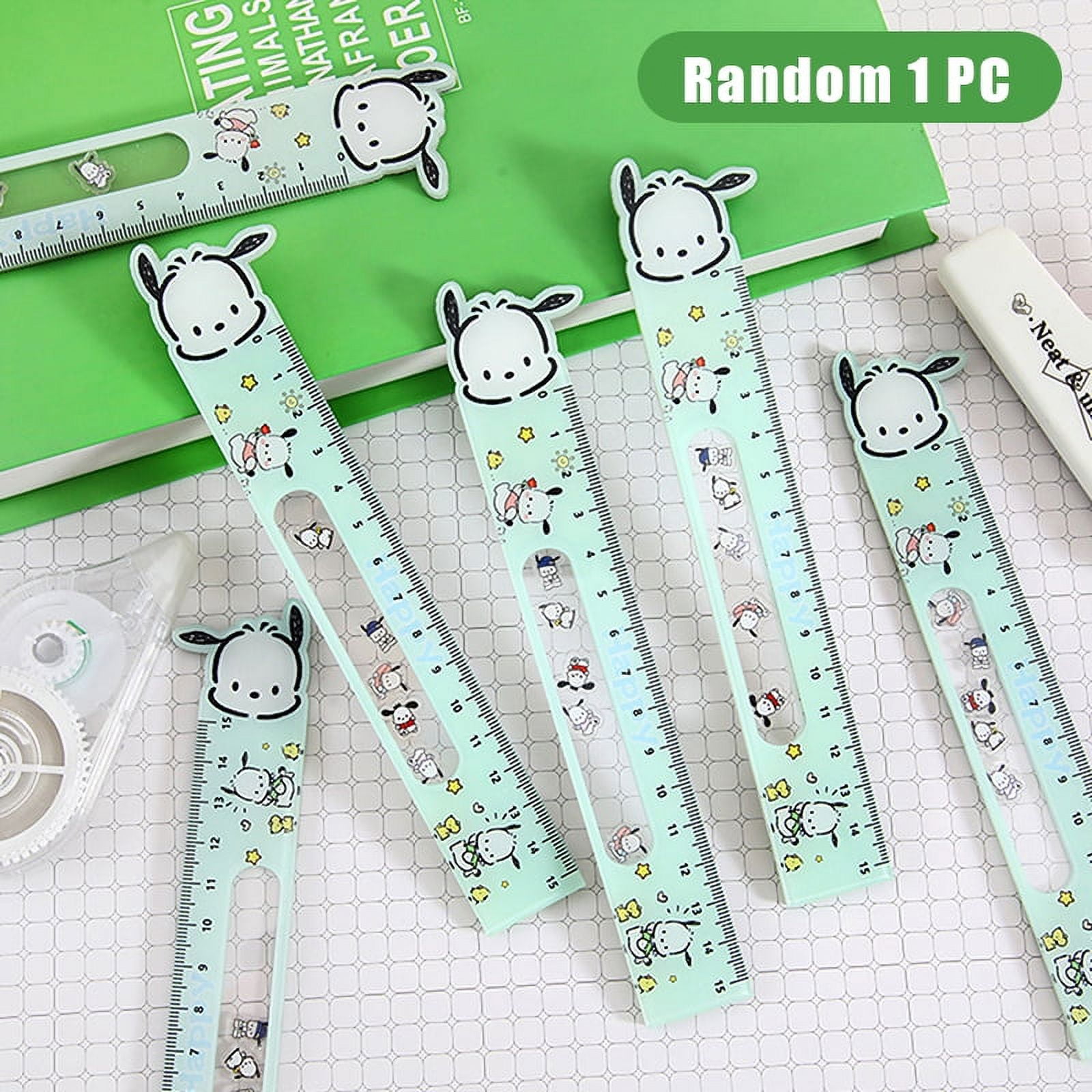 Sanrio Ruler Cute Cartoon Hello Kitty Kuromi Pochacco Animation ...