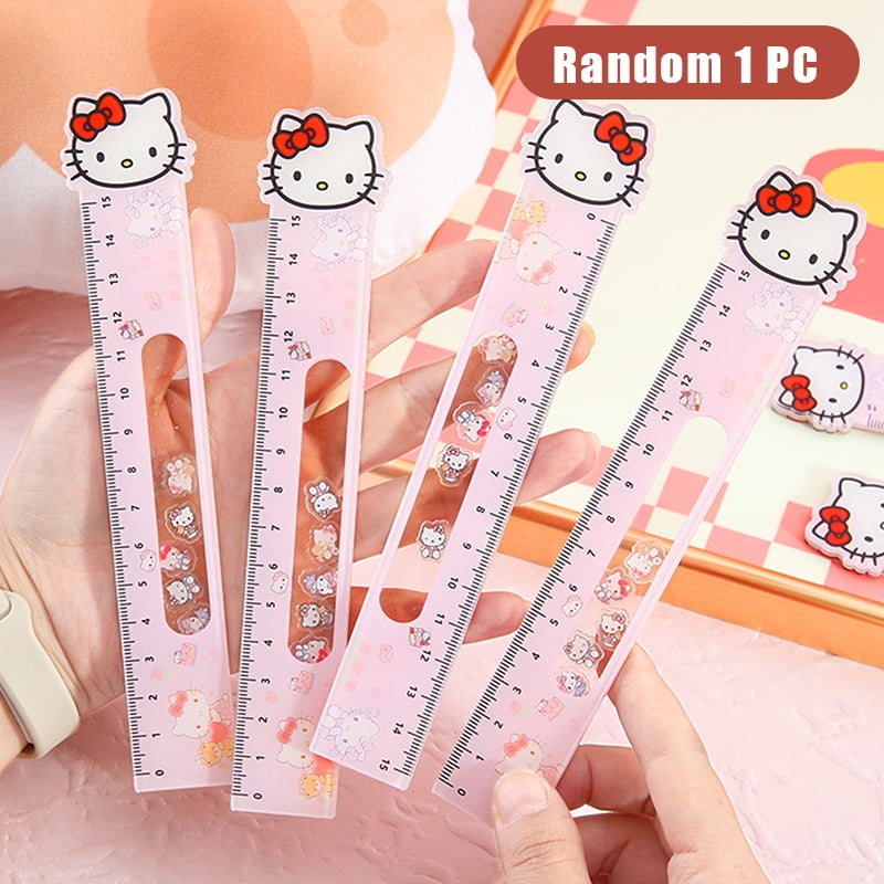 Sanrio Ruler Cute Cartoon Hello Kitty Kuromi Pochacco Animation ...