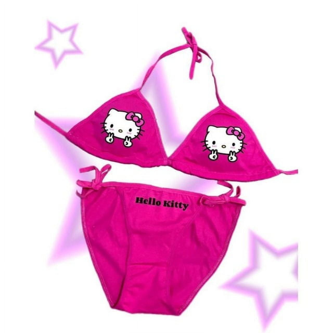 Sanrio Sexy Hello Kitty Triangle Cup Bikini Dopamine Hanging Neck