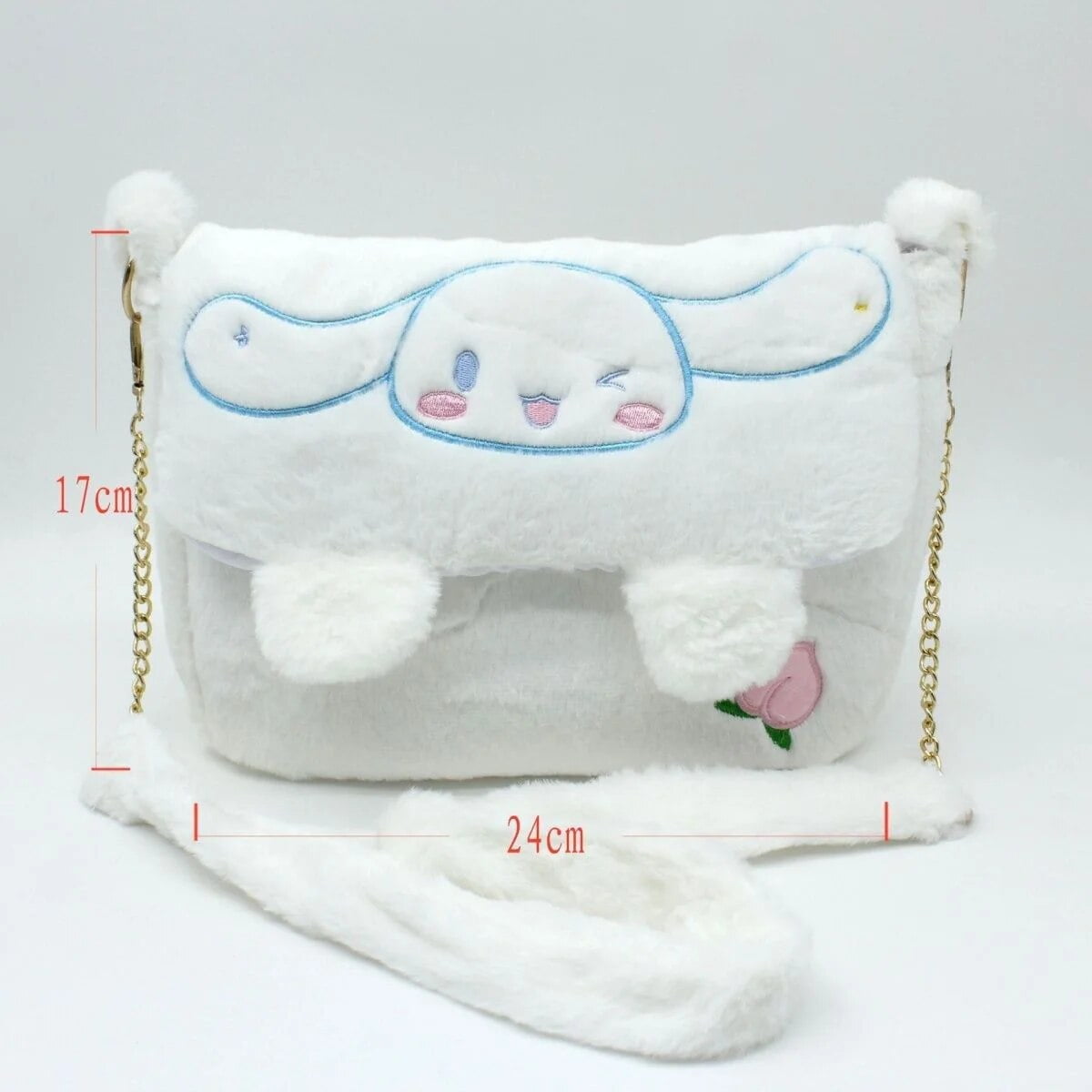 Sanrio Short Plush Bags Shoulder Bag New Large Capacity Cinnamoroll ...