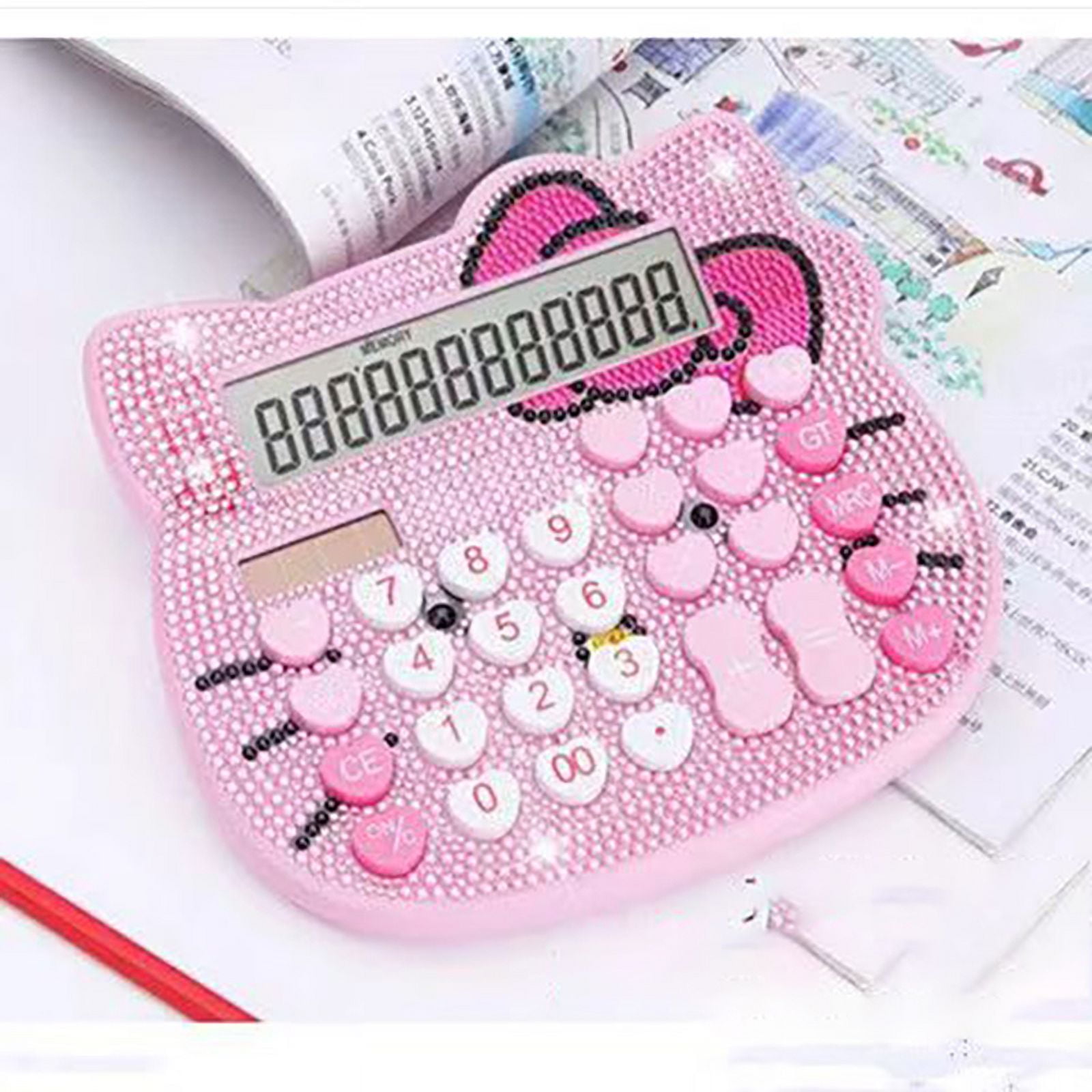 Sanrio Solar Energy Calculator Hello Kitty Diamond Student Bow Tie ...