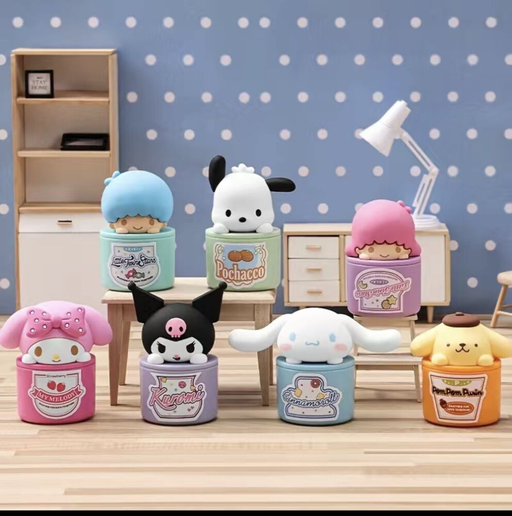 Sanrio Storage Jar Blind Box Kawaii Miniso Kuromi Twin Stars ...