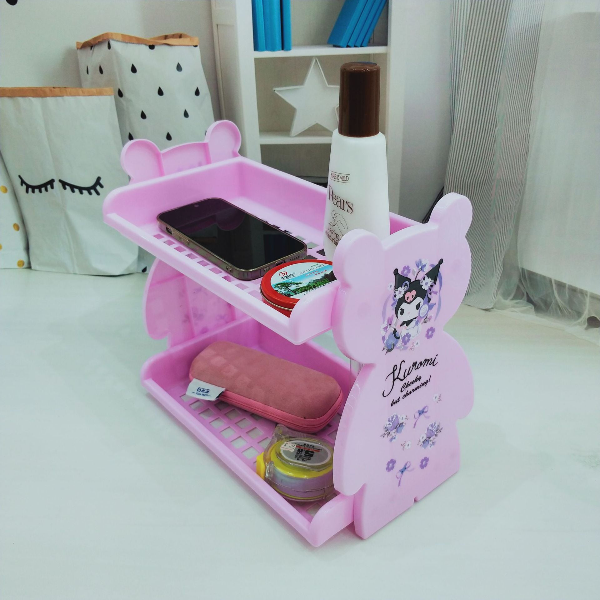 Sanrio Storage Rack Kawaii Cartoon Hello Kitty Cute Kuromi Anime ...