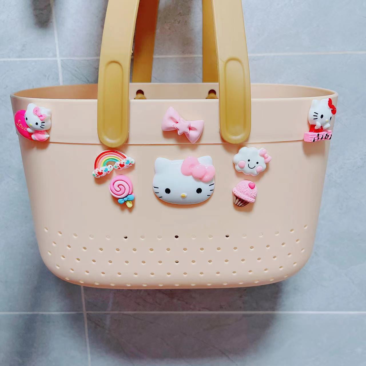 Sanrio Summer Cinnamoroll Beach Storage multi-color hole hand-held ...