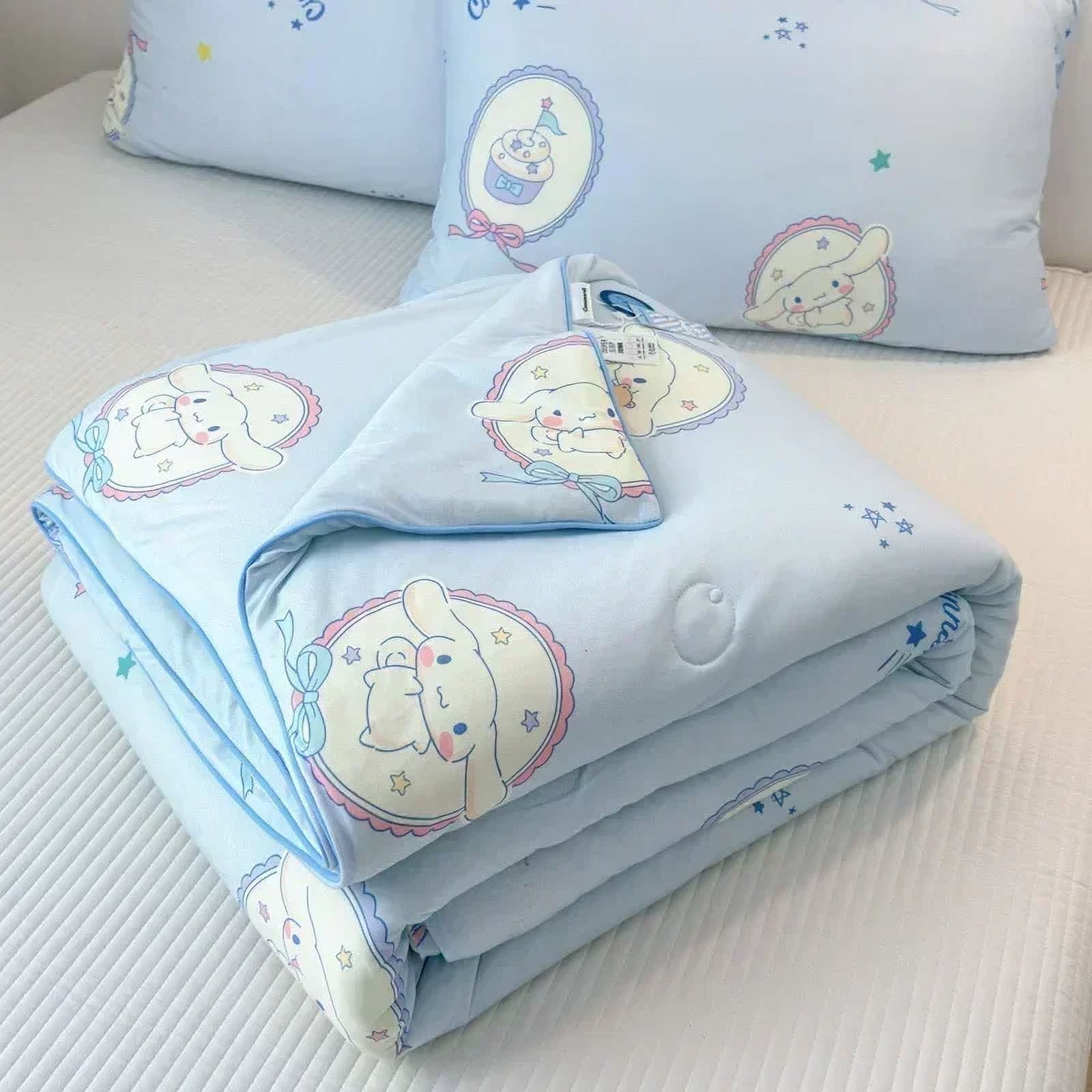 Sanrio Summer Thin Quilt Comforter Soft Kuromi Pachacco Cinnamoroll Air ...