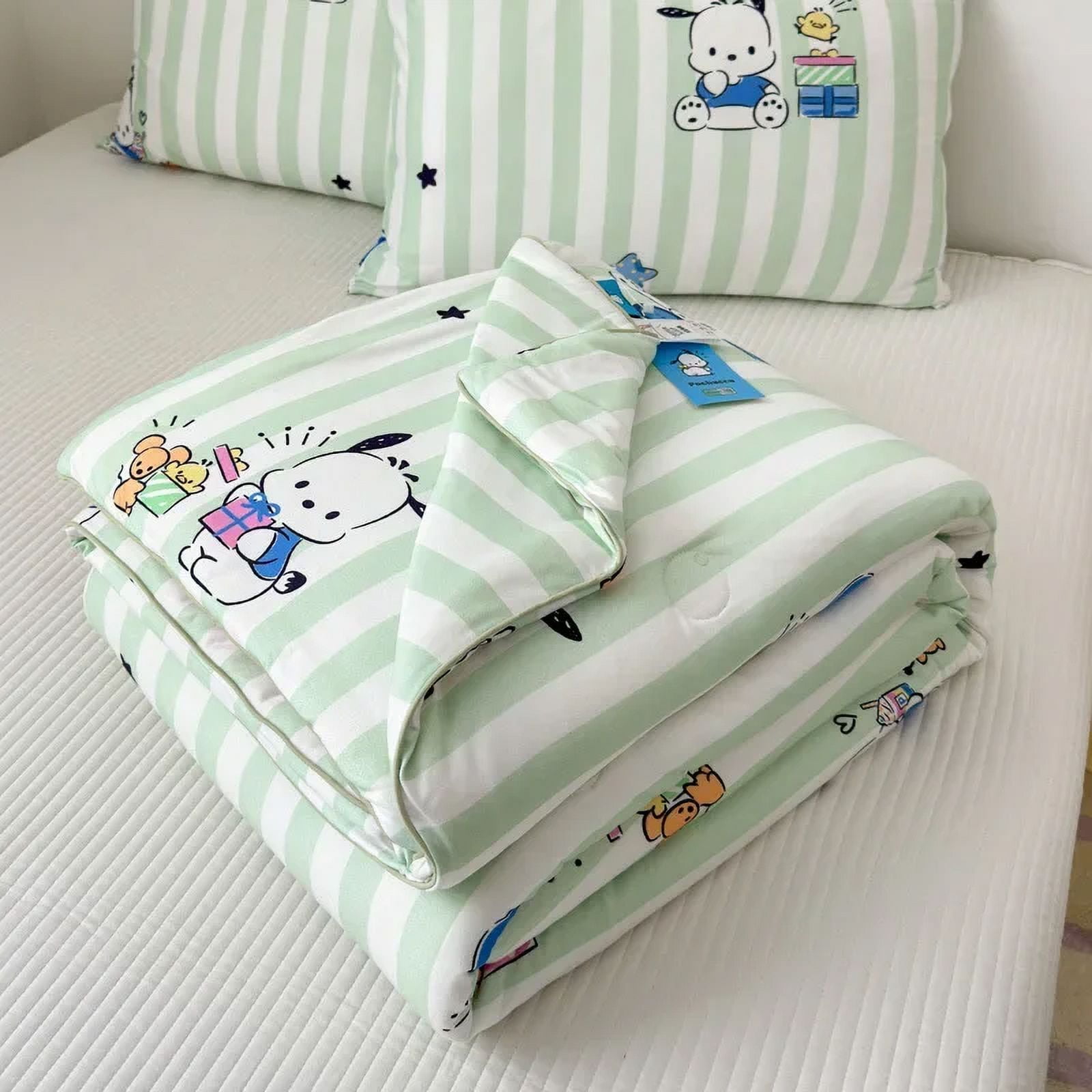 Sanrio Summer Thin Quilt Comforter Soft Kuromi Pachacco Cinnamoroll Air ...