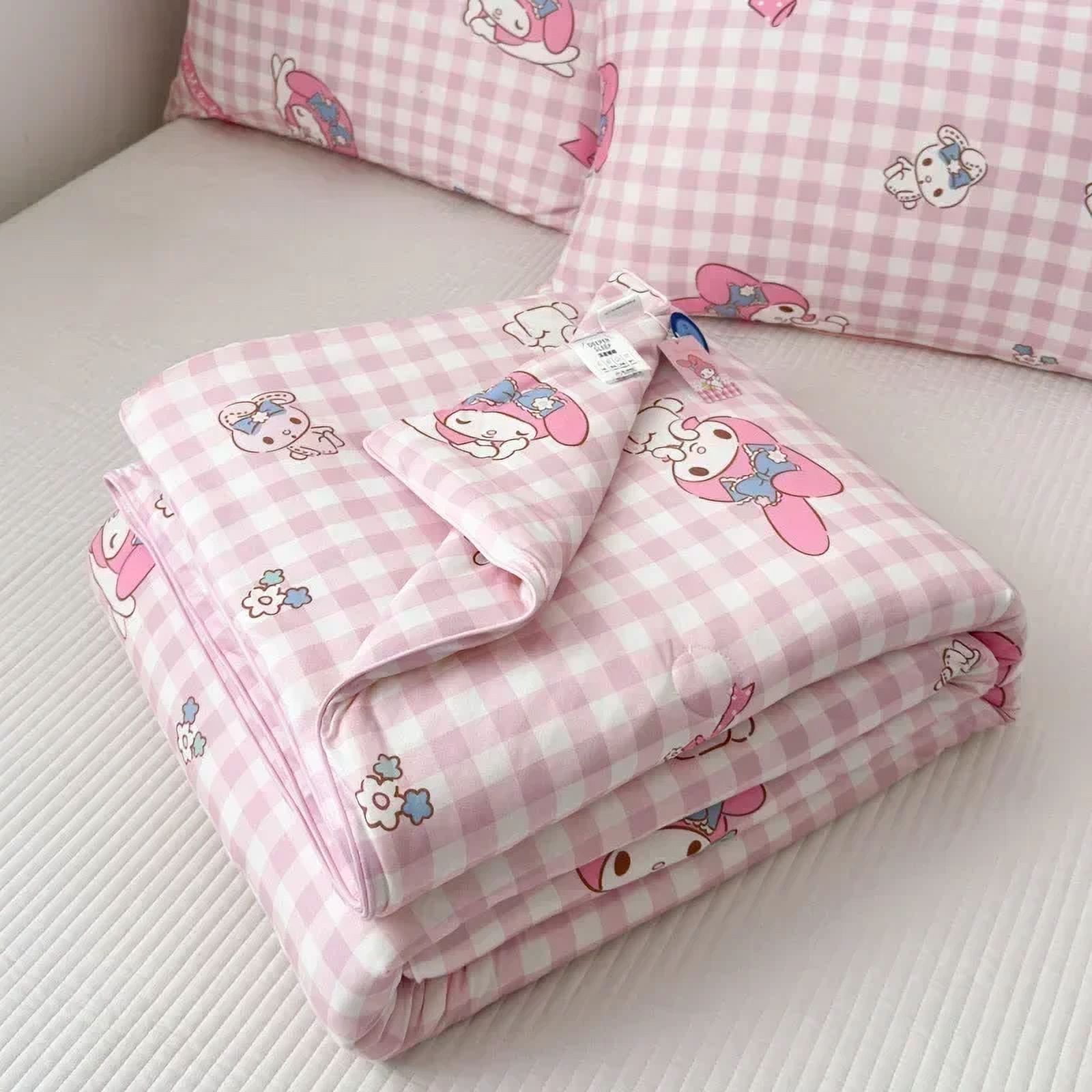 Sanrio Summer Thin Quilt Comforter Soft Kuromi Pachacco Cinnamoroll Air ...