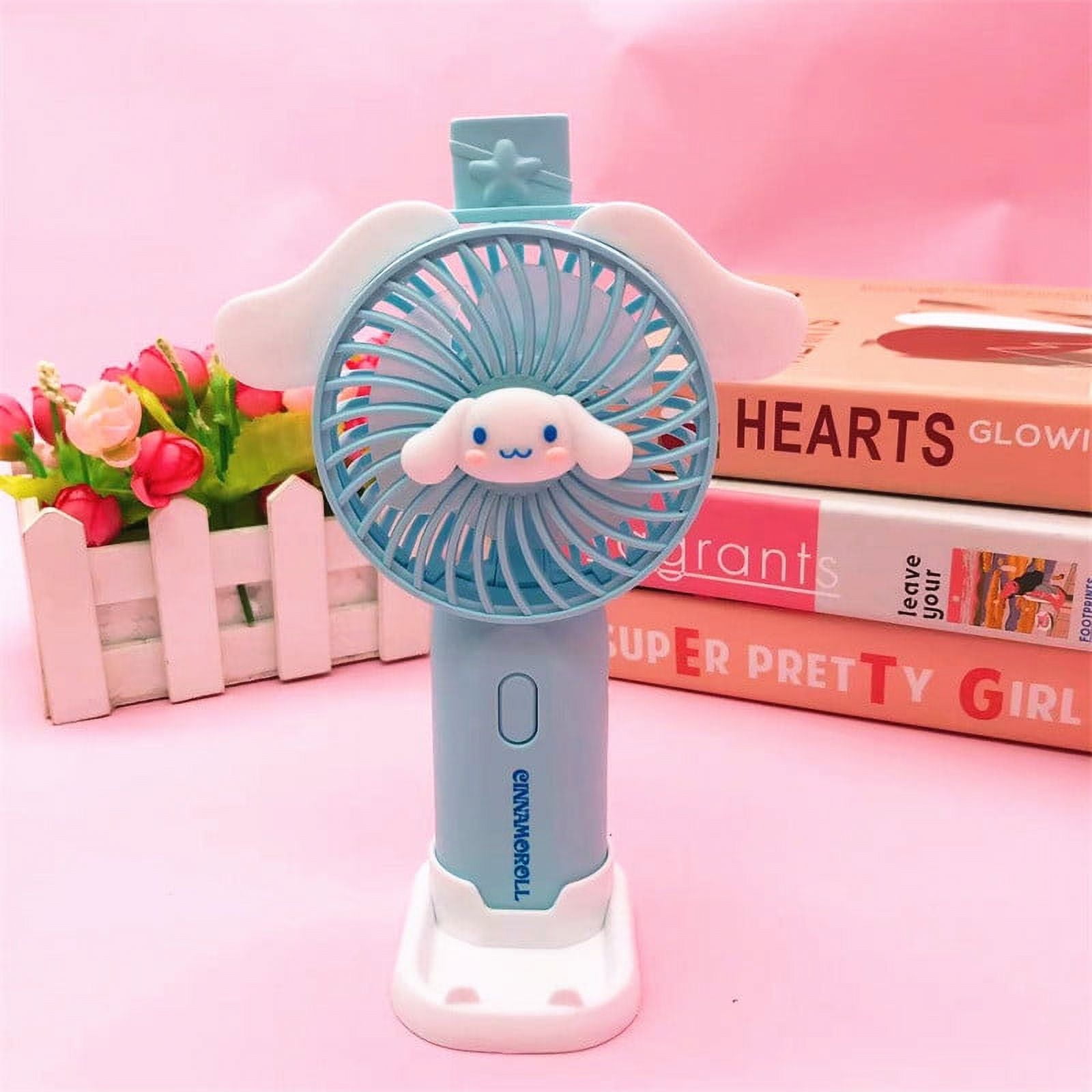 Sanrio Sweet Mini Fan Cartoon Cinnamoroll Hello Kitty Kuromi Melody ...